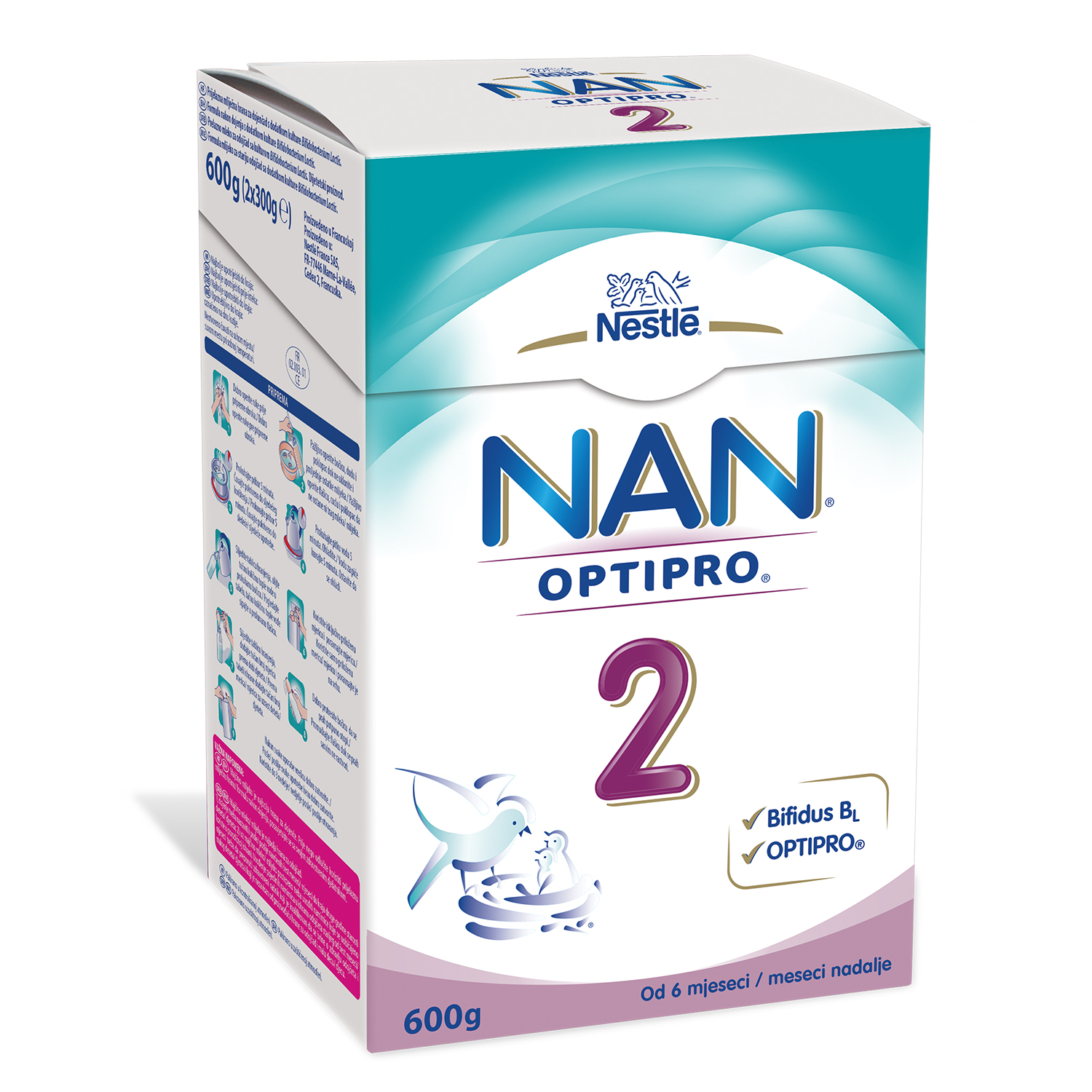 Nestle mleko nan 2 600g | AKSA