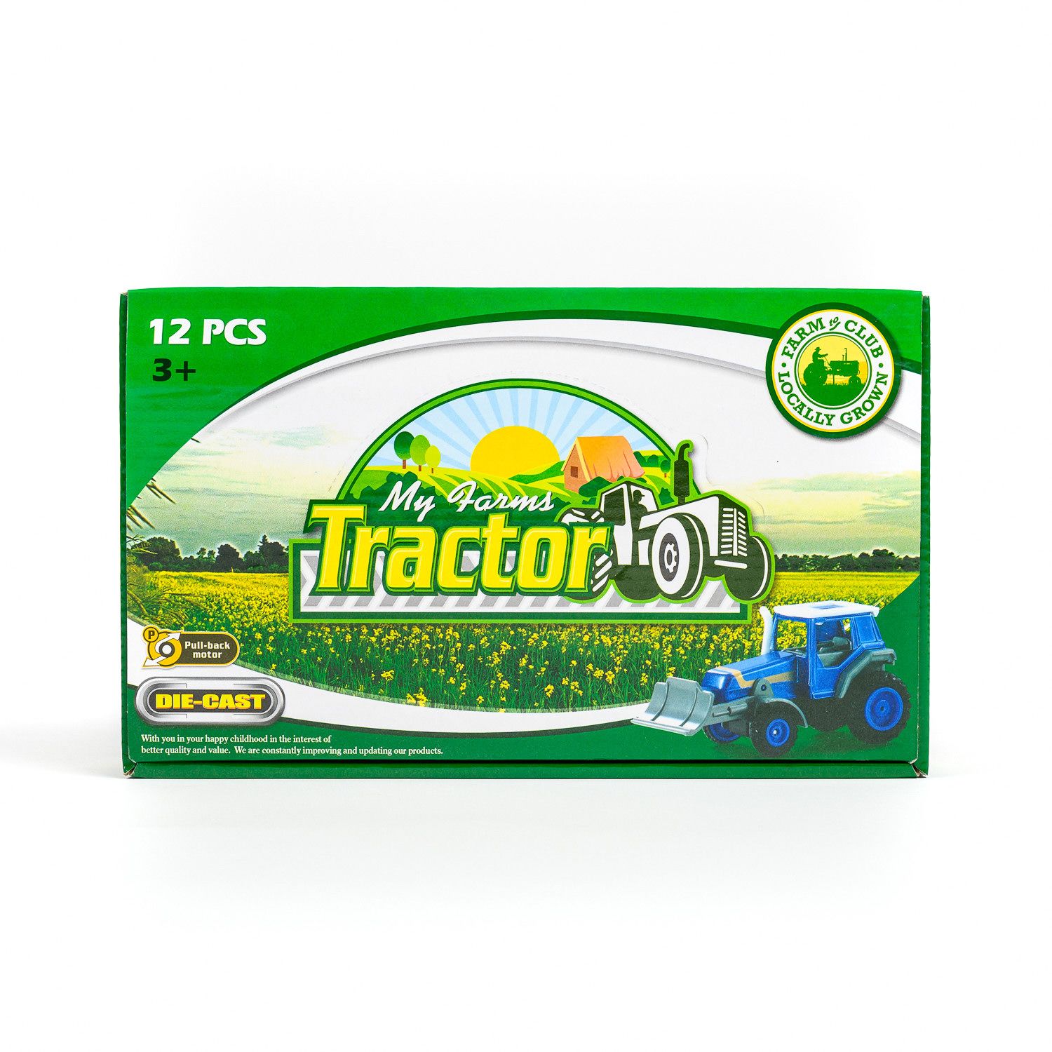 Hk Mini igračka traktor die cast, display 12 kom | AKSA