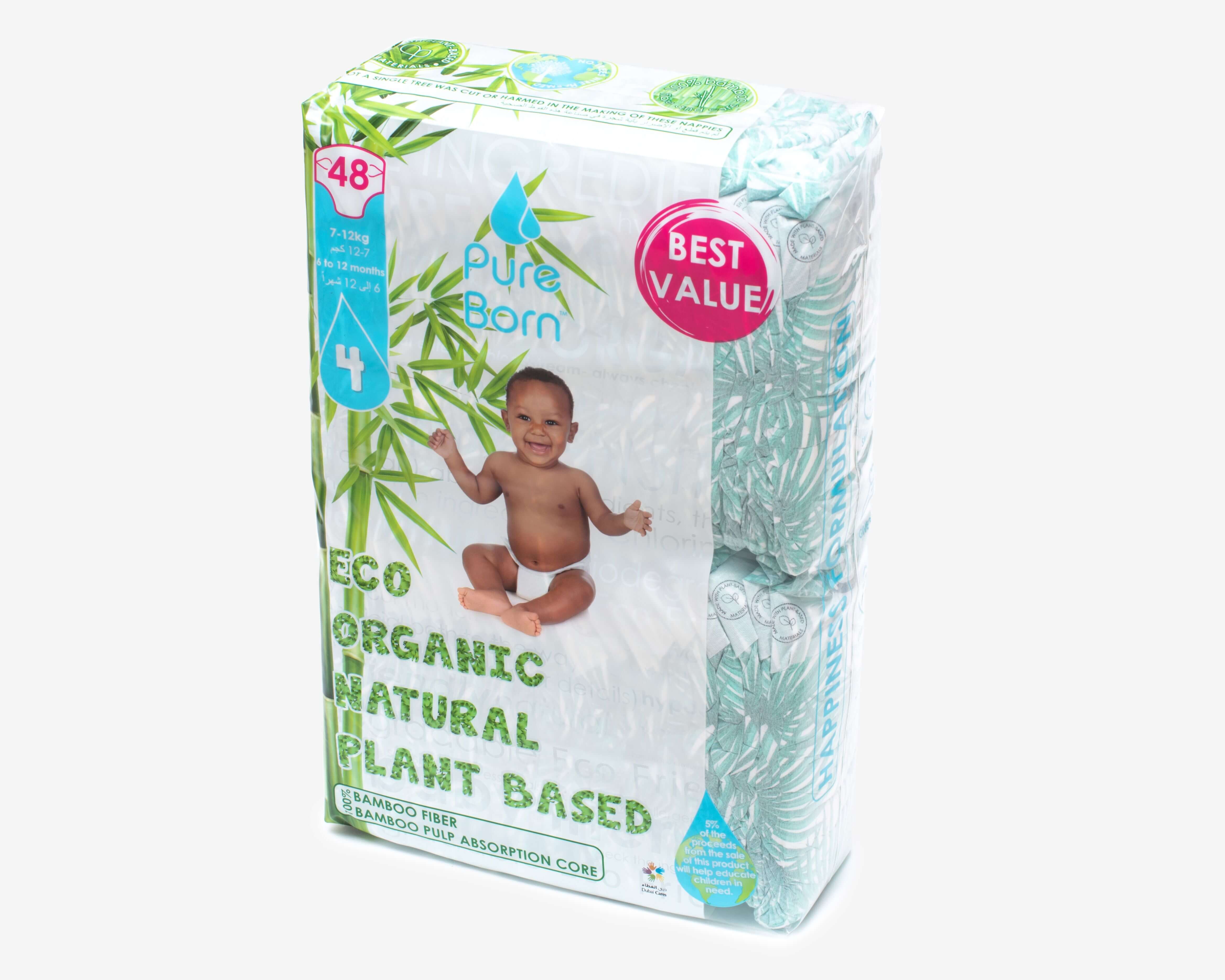 Pure Born pelene 4 Jumbo 7-12kg 48kom | AKSA