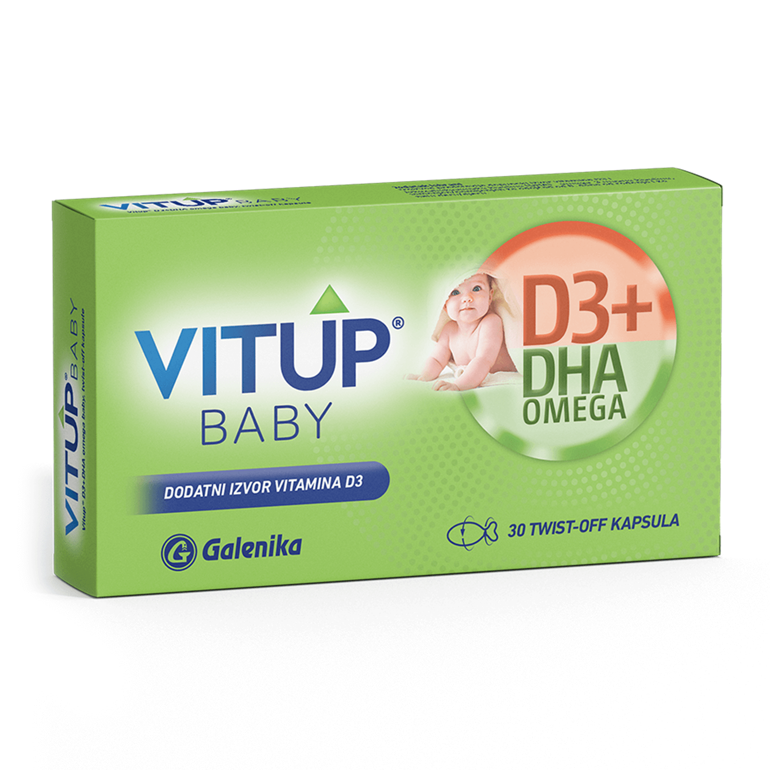 VitUp baby D3 + DHA twist off kaps. 30kom | AKSA