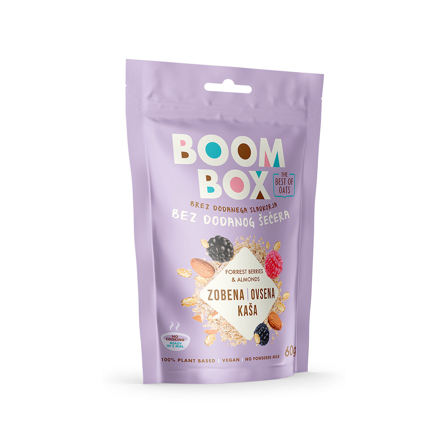 Boom Box ovsena kaša šumsko voće, badem, 60g | AKSA