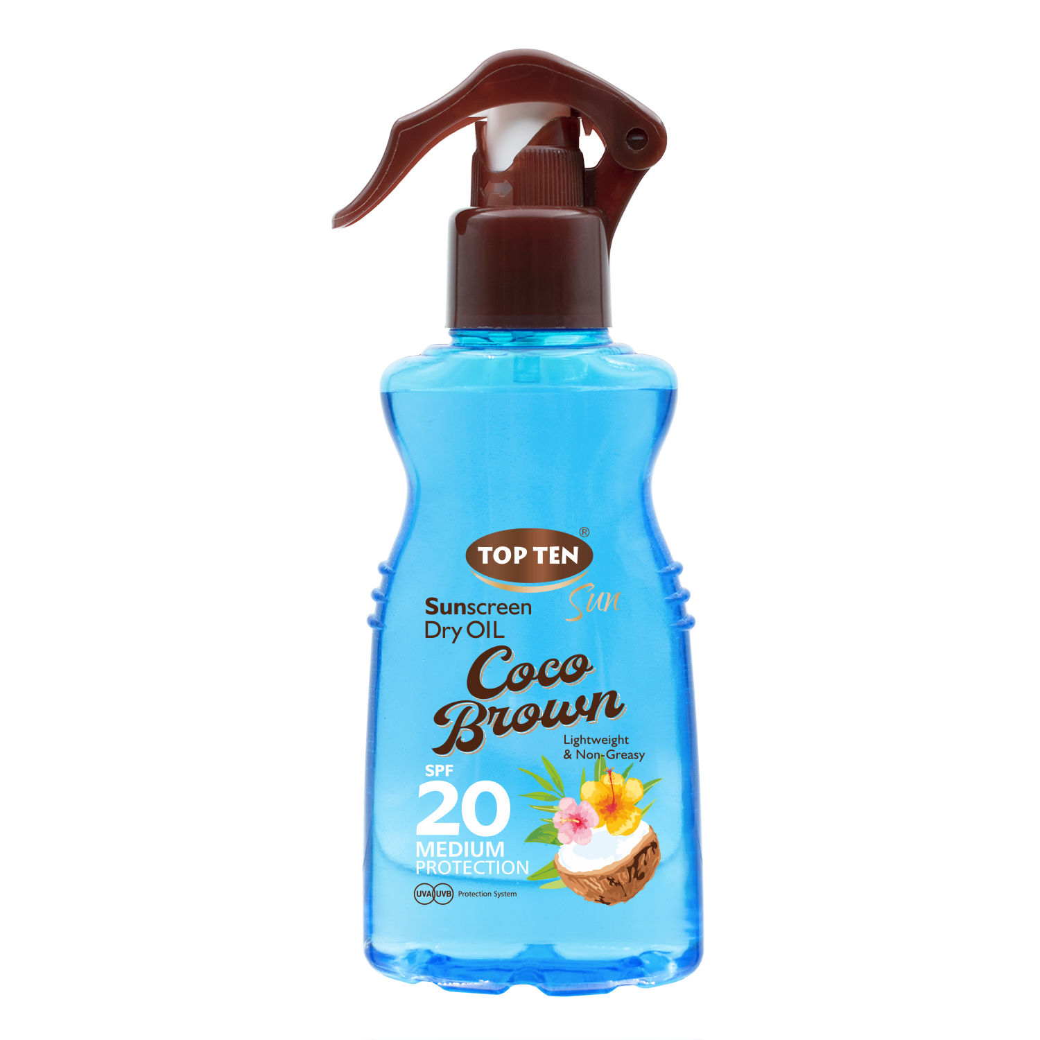 Top Ten koko ulje za sunčanje SPF20 180ml | AKSA