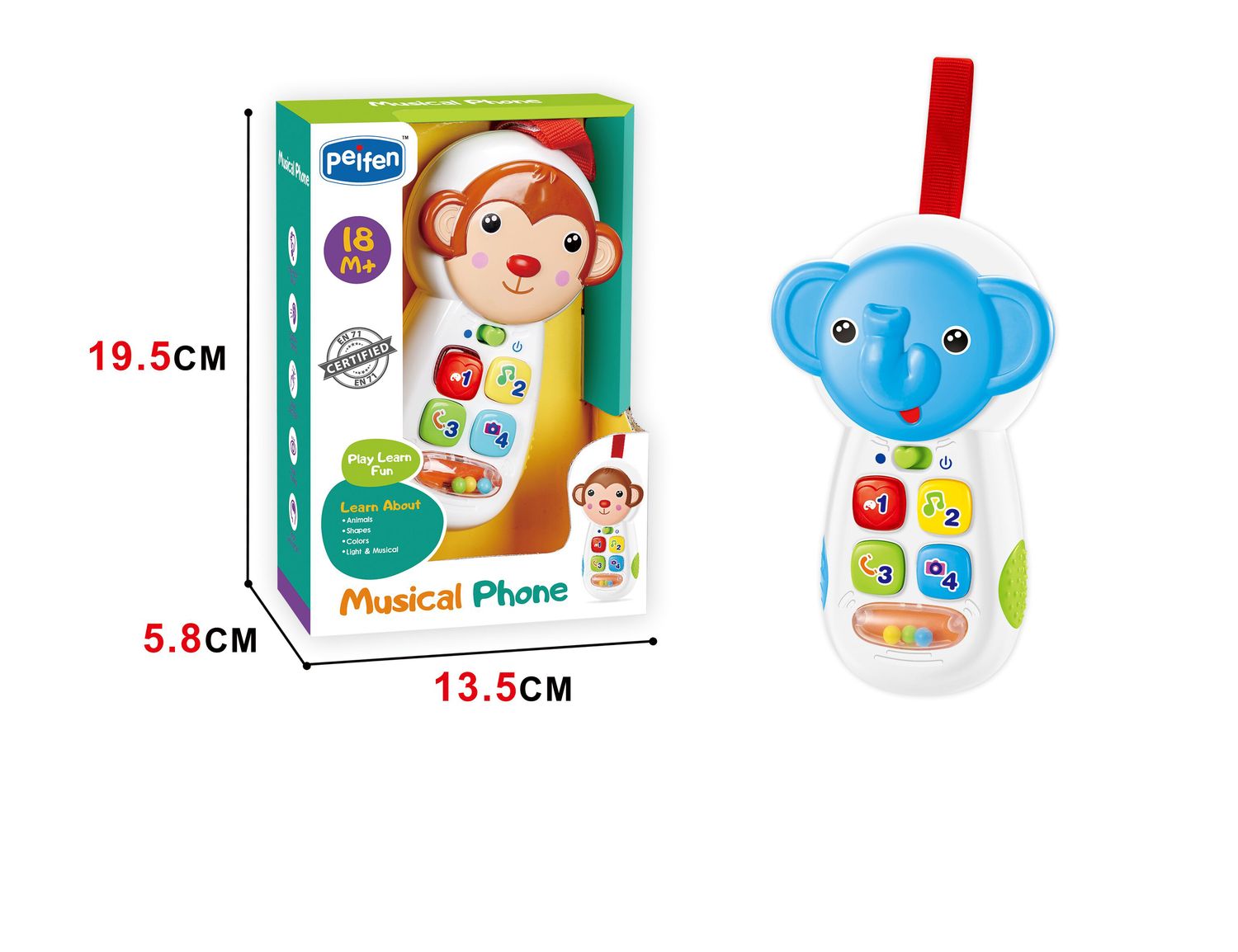 GD igračka telefon sa svetlom i muzikom | AKSA