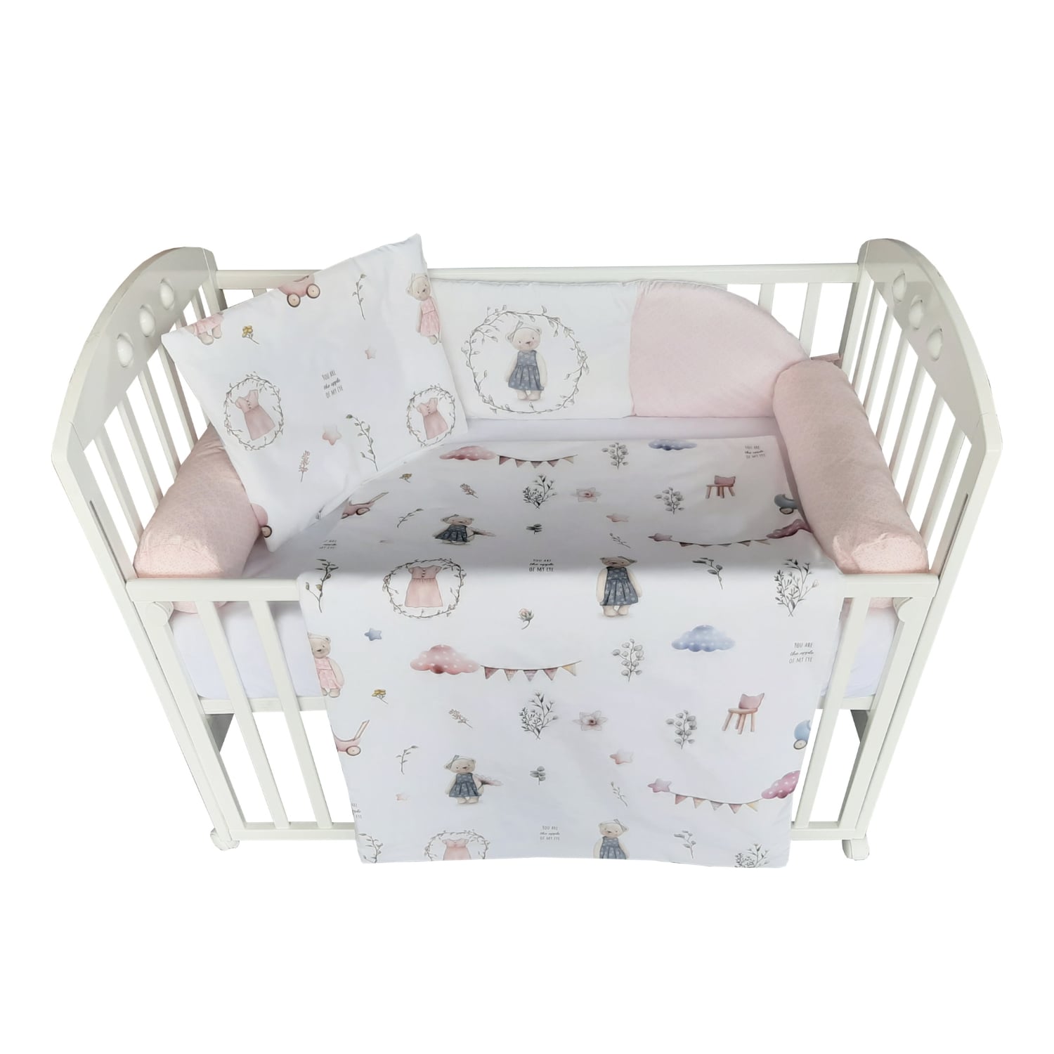 Baby Textil posteljina Retro mede, 6/1, 80x120 | AKSA