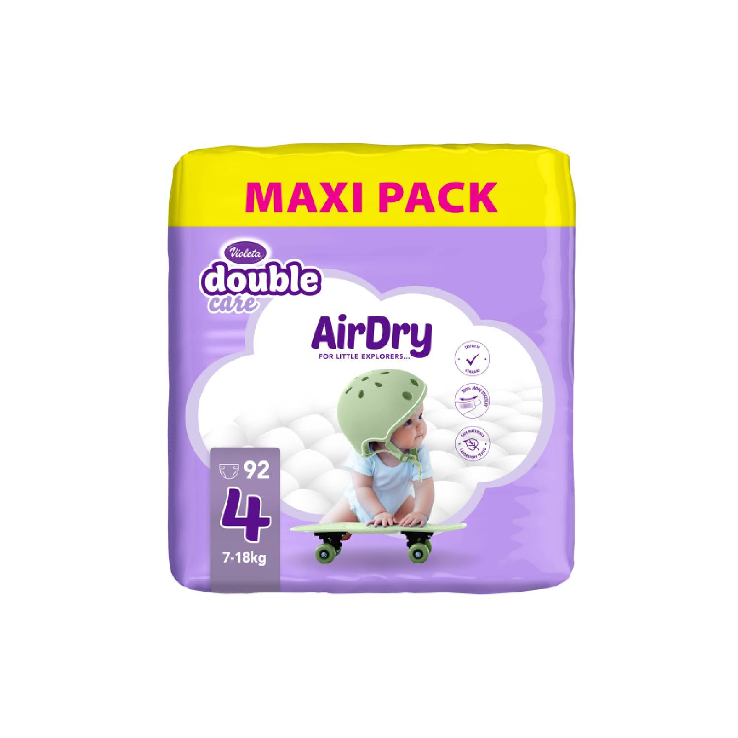 Violeta pelene DC Maxi Air Dry 4 Maxi 7-18kg 92kom | AKSA
