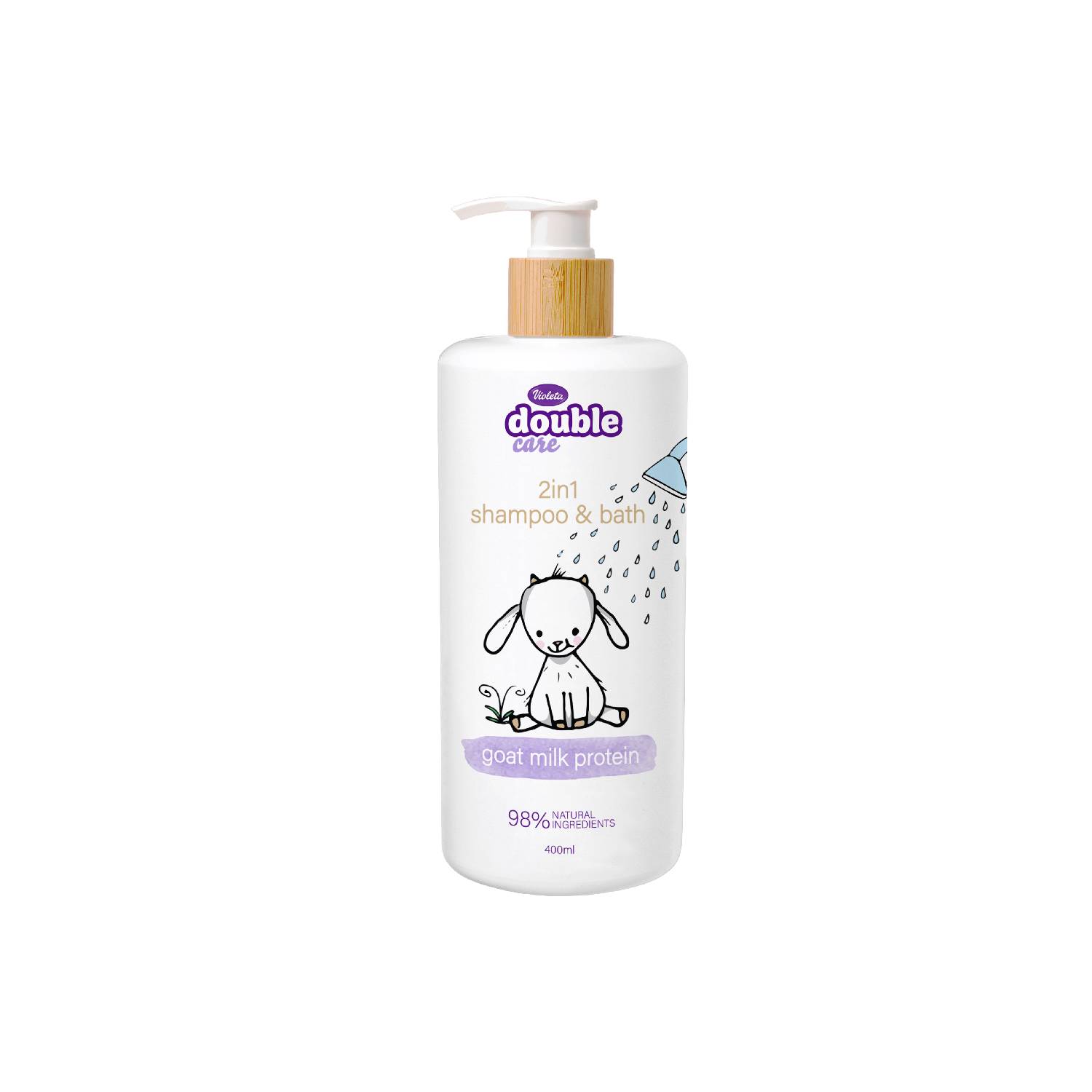 Violeta baby 2u1 Šampon i kupka double care 400ml | AKSA