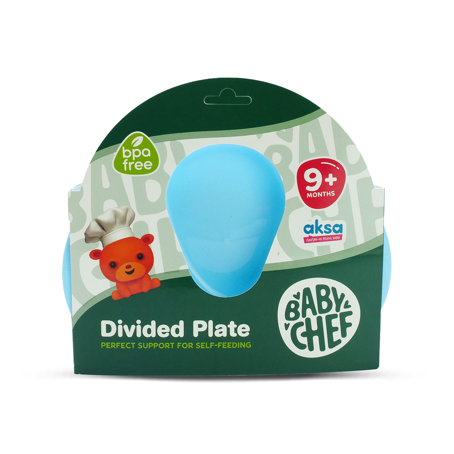 Baby Chef tanjir sa pregradama,plavo | AKSA