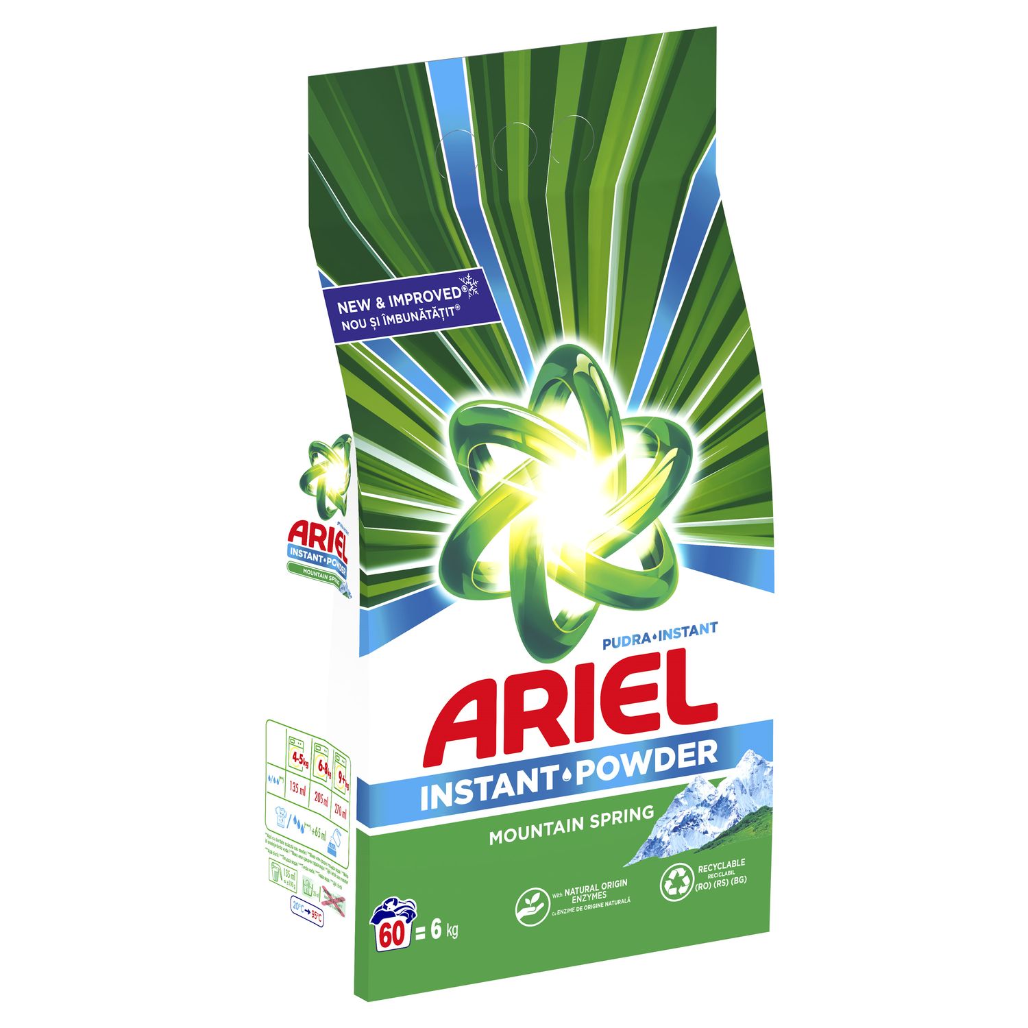 Ariel deterdzent Mountain Spring 60 pranja 6kg | AKSA