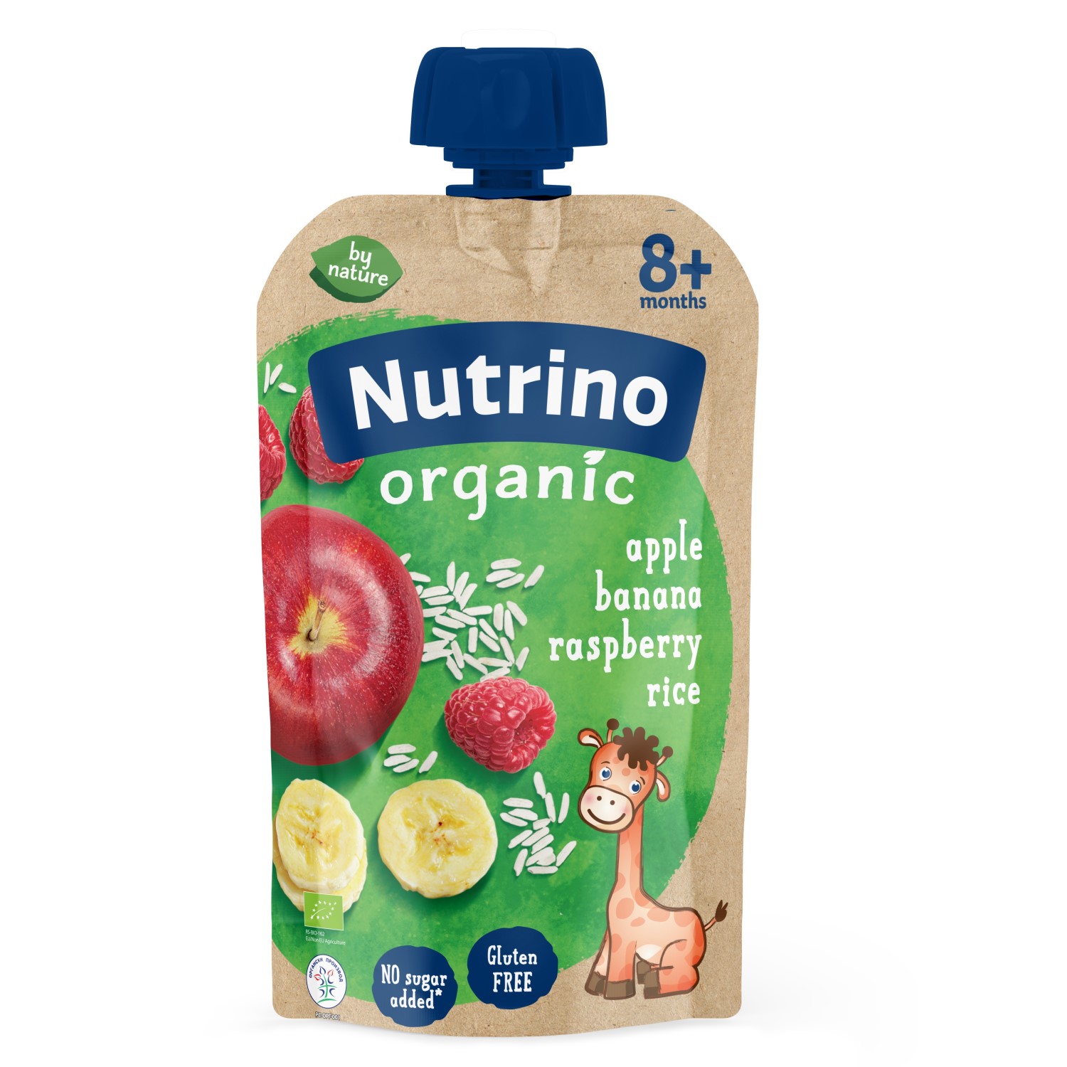 Nutrino Organic jab, ban, malina i pirinač 100g | AKSA
