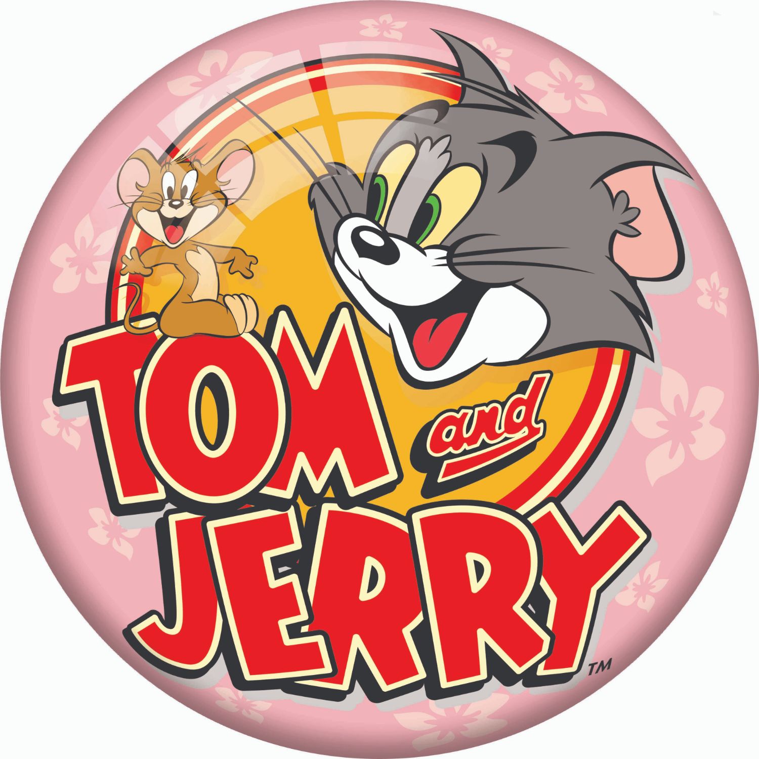 Dema stil lopta Tom&Jerry roze, 23cm | AKSA