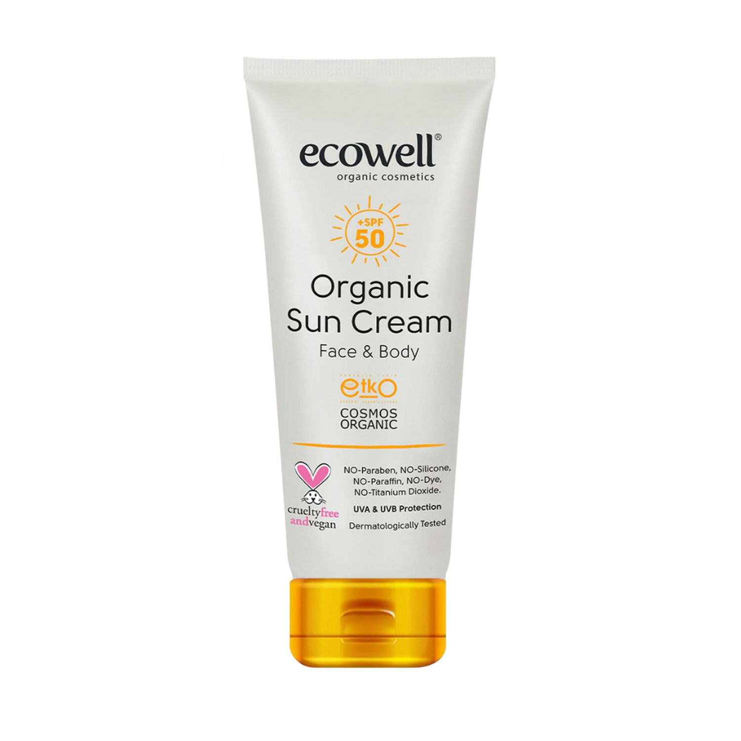 Ecowell Organska krema za sunčanje SPF 50 , 110 gr | AKSA