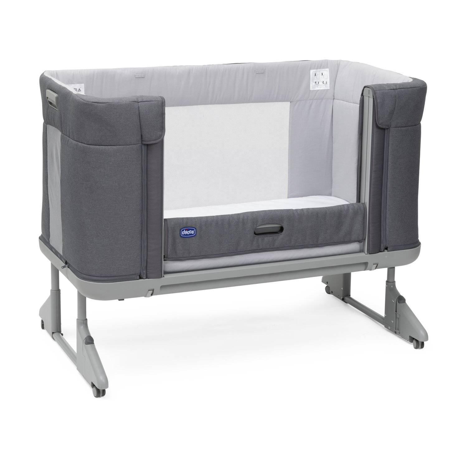 Chicco krevetac Next 2 Me Forever, Slate Grey | AKSA