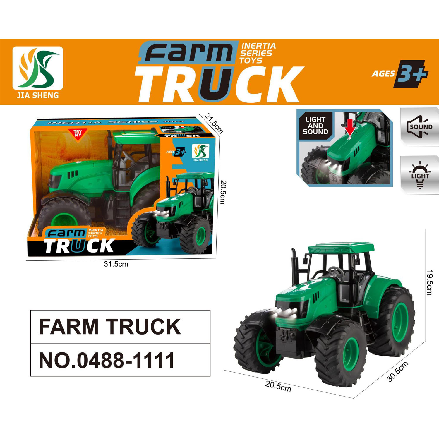 HK Mini farmerski traktor, crveni | AKSA