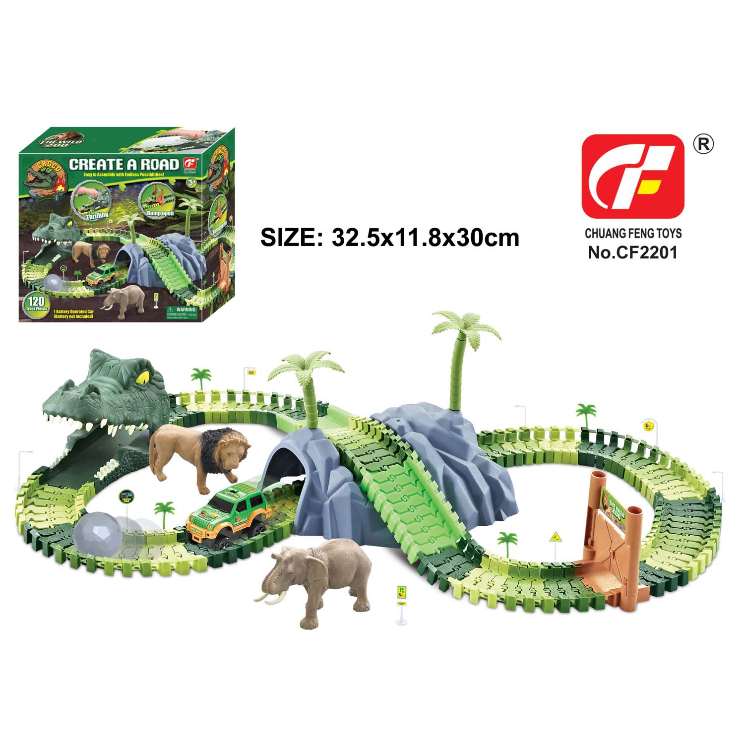 HK Mini uradi sam dino staza sa autom, 120kom | AKSA