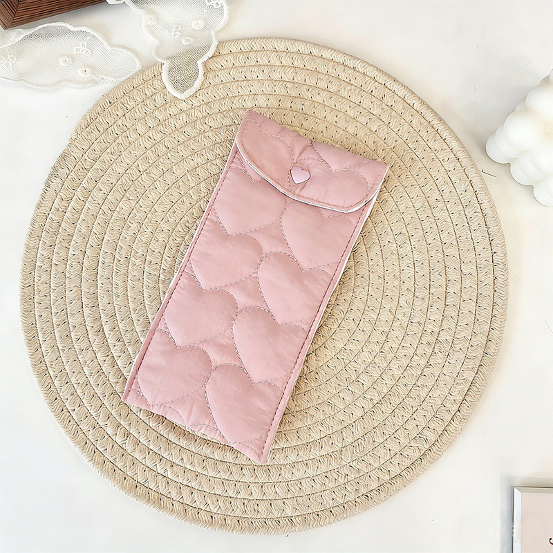 Be Cute futrola za naočare, roze sa srcima | AKSA