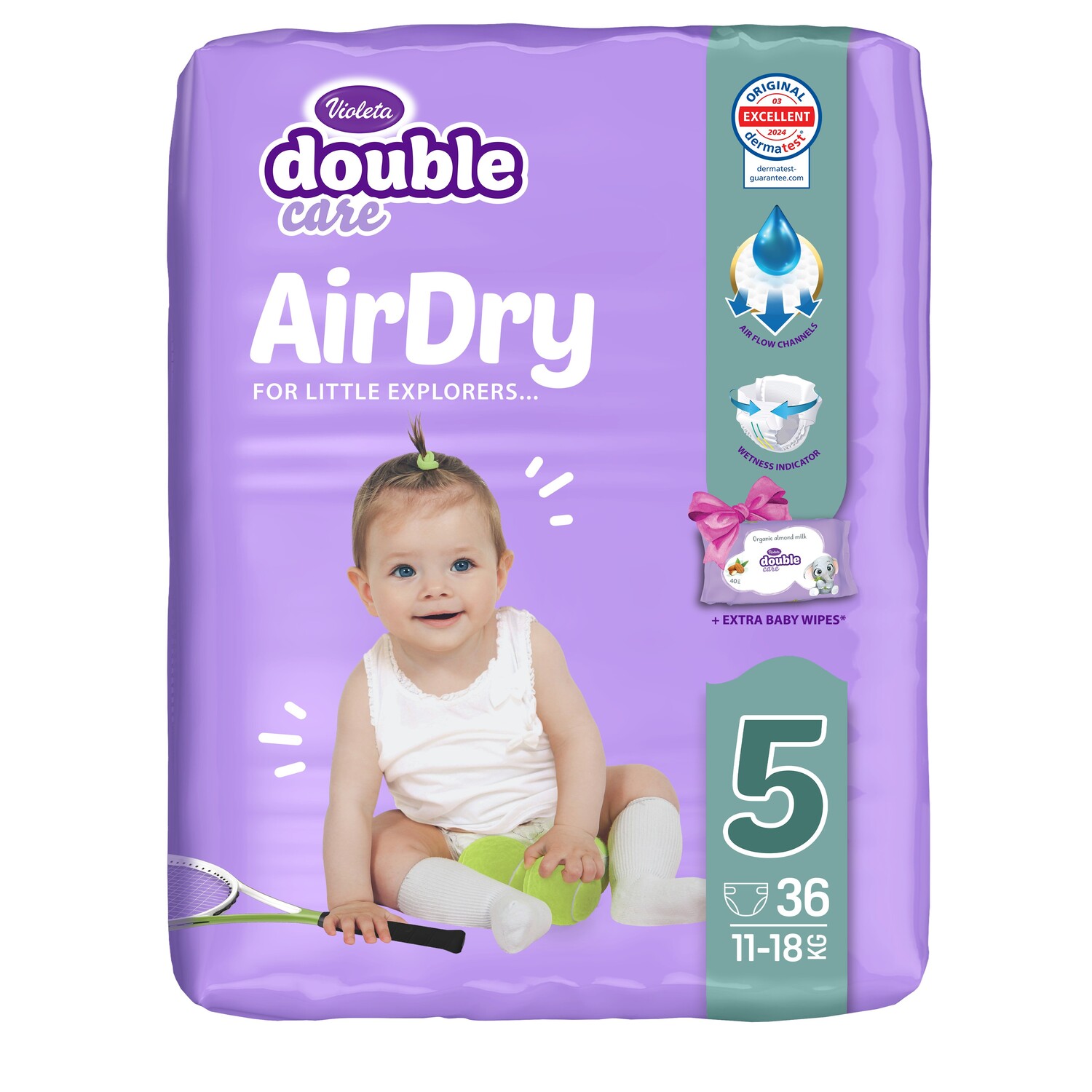 Violeta pelene double care air dry 5 junior 36kom | AKSA